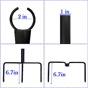 TIDYON String Light Poles for Outdoor, 9ft Sturdy Metal Pole for Hanging String Lights for Outside, Backyard, Patio, Wedding