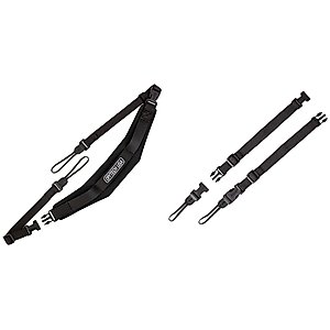 OP/TECH USA 1501372 Pro Loop Strap for Camera Equipment (Black) & USA 1301102 Uni Adaptor Loops (X-Long) - System Connectors