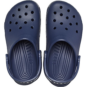 Crocs Unisex-Child Classic Clogs, Navy/Navy, 4 Big Kid