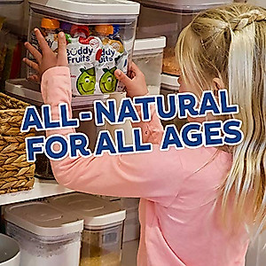 Buddy Fruits & Veggies Snacks To Go Blueberry Sweet Potato Unsweetened Applesauce 3.2oz (18pk) Gluten-Nut-Dairy-Preservative-BPA Free, Non GMO, Kosher