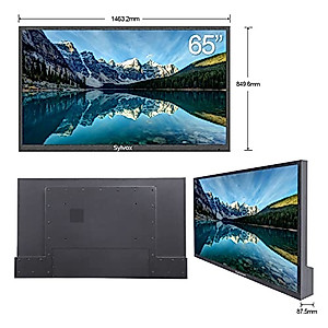 SYLVOX 65'' Full Sun Outdoor TV Waterproof 4K Television, 2000nits All Metal Corrosion Resistant, with Wireless Connection & Wi-Fi, for Outdoor All Area, Pool Series OT65A1KAGE 2023