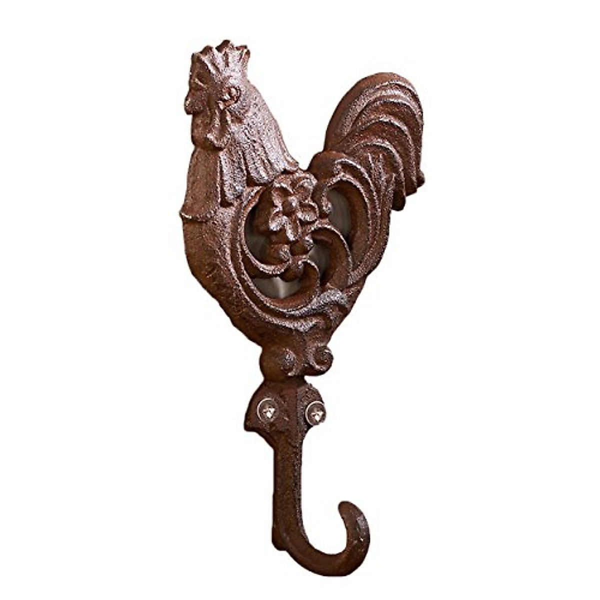 Giftcraft 7" Cast Iron Rooster Shaped Wall Hook
