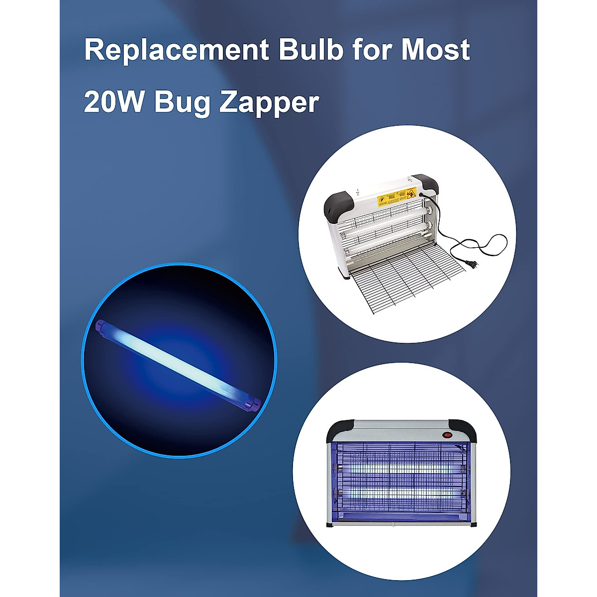 Shootingstar 6 Pack FSL BL T8 F10W Bug Zapper Replacement Bulb for 20W Bug Zapper, 13 Inch 10 Watt Light Bulb Compatible with Aspectek, Liba and Other 20W Mosquito Zapper Lamp