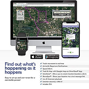 LandAirSea Sync GPS Tracker - 8.95 per month. Full Global Coverage. 4G LTE Real-Time Tracking for Vehicle, Asset, Fleet, and Elderly.
