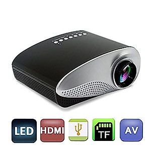Viinice Projector for Home Theater Movie Video Portable LED Projector with HDMI-Compatible HD 1080P Built-in Speakers 4K Laser Projector with WiFi and Bluetooth