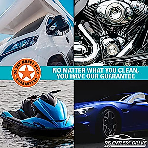 Relentless Drive Car Wax Kit (Gallon) - Wet or Waterless Ceramic Wax & Microfiber Towel - Car Wax Spray Provides The Perfect Ceramic Coating for Cars