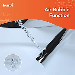 TREVI Bidet Toilet Seat, Elongated White Seat Sleek Design, Warm Air Dryer, Rear & Front Wash, Stainless Steel Nozzle, Nozzle Self-Cleaning, Nozzle Oscillation and Pulse, Korea Made AB210