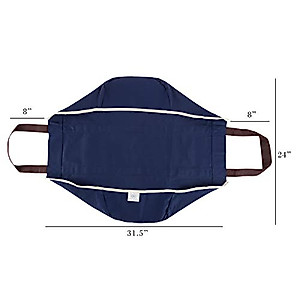 Log Carrier Tote for Firewood- Heavy Duty Canvas Log Holder Bag with Reinforced Handles for Firepits, Fireplaces and Campfires by Pure Garden