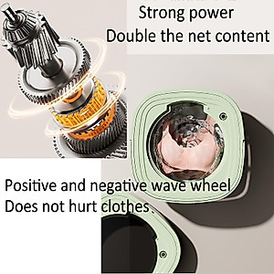 bofnold Portable Washing Machine, Mini Washing Machine Foldable, 15l Large Capacity, for Camping, Rv, Travel, Small Spaces, Lightweight and Easy to Carry (Color : Blue)