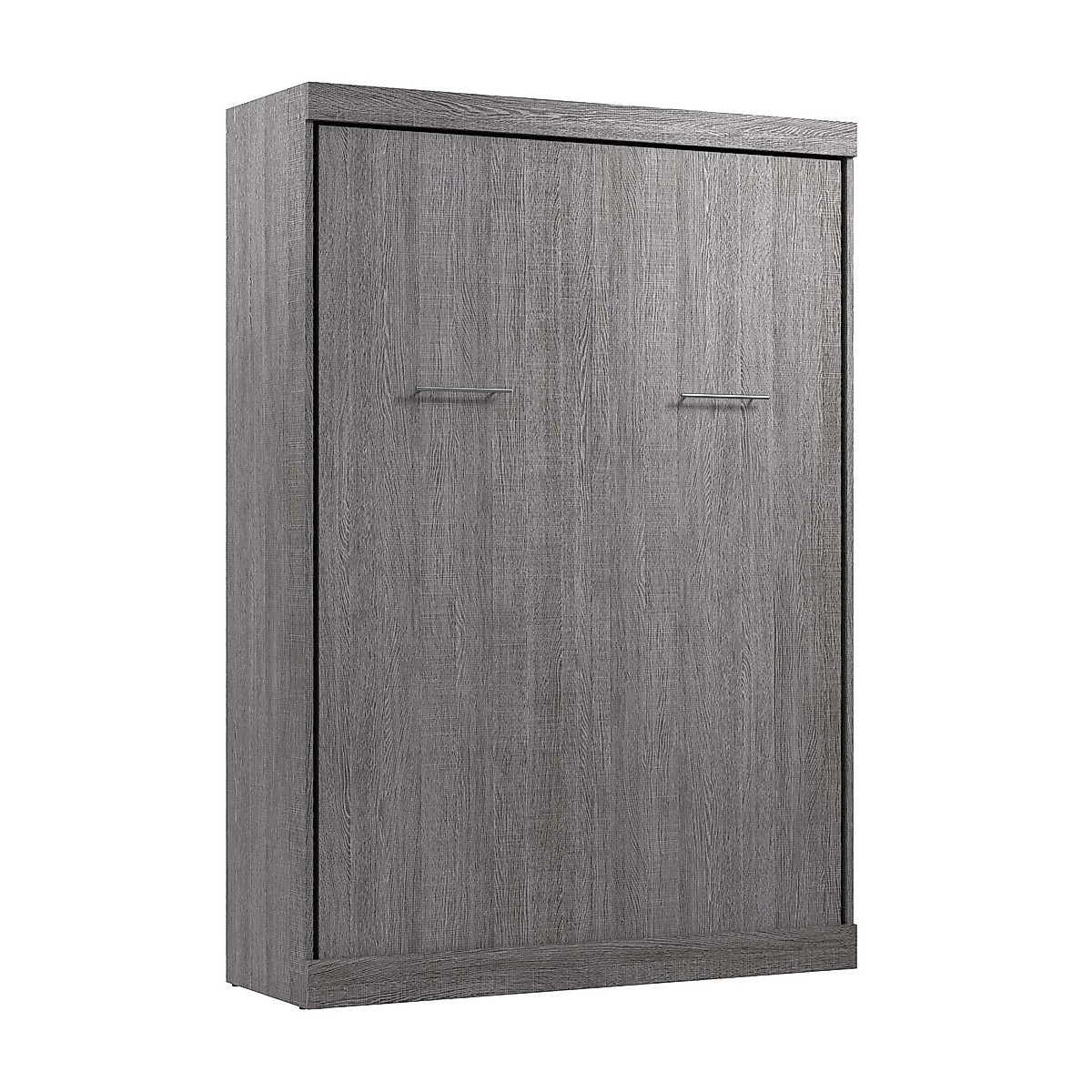 Bestar Nebula 59W Full Murphy Bed in Bark Gray, Sleeping Arrangement for Multipurpose Room