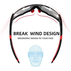 ROCKBROS Photochromic Sunglasses for Men Cycling Sunglasses Sports Bike Glasses