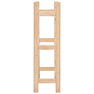 vidaXL Solid Wood Pine Wine Rack for 56 Bottles Home Indoor Dining Room Kitchen Wooden Storage Organizer Shelf Wine Cabinet Furniture