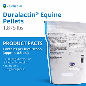 PRN Pharmacal Duralactin Equine Joint Pellets - Joint Health Supplement for Horses That Helps Maintain Healthy Cartilage, Joint Function & Manage Chronic Soreness - 1.875 lbs