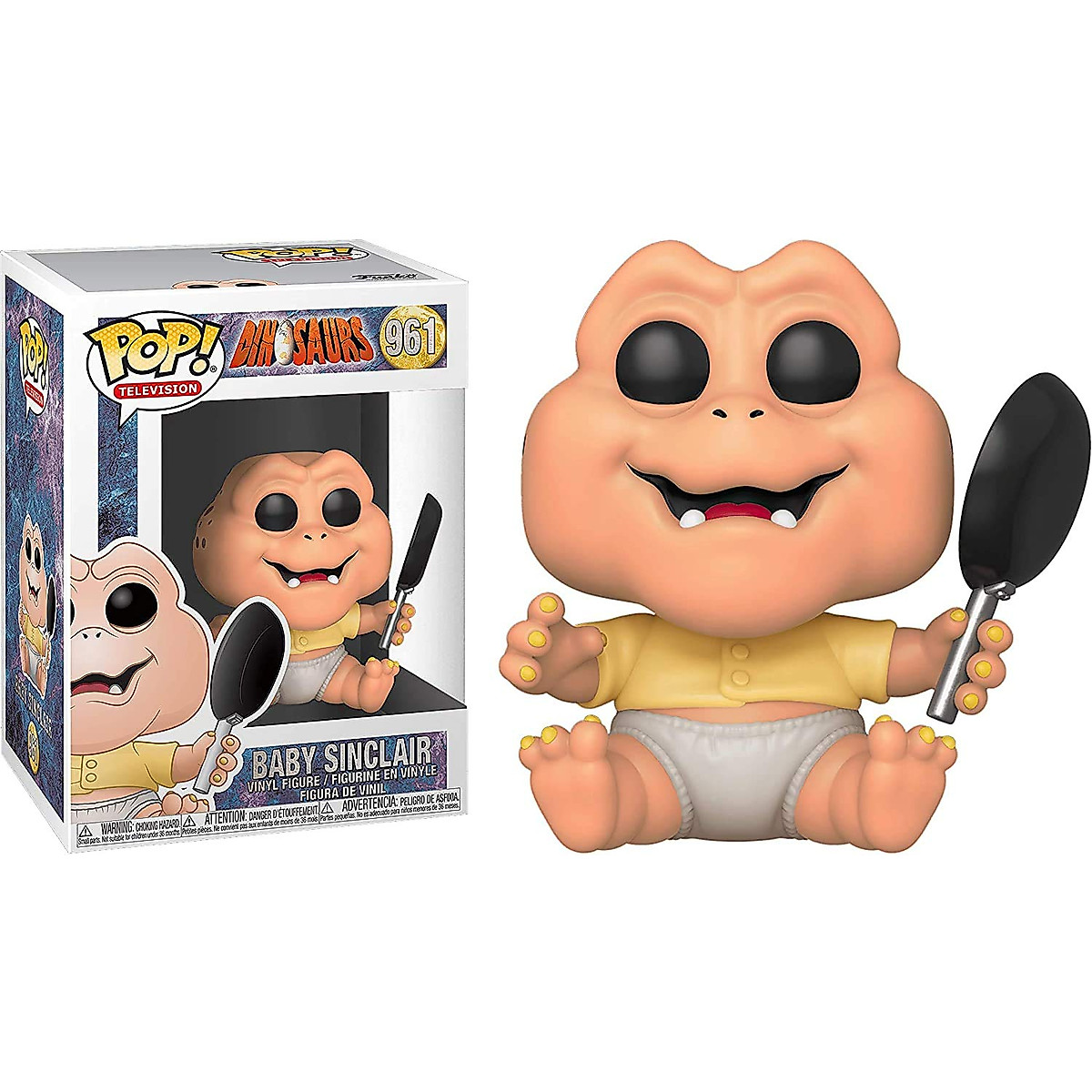 Funko Dinosaurs - Baby Sinclair Pop! Vinyl Figure (Bundled with Compatible Pop Box Protector Case) Multicolored 3.75 inches