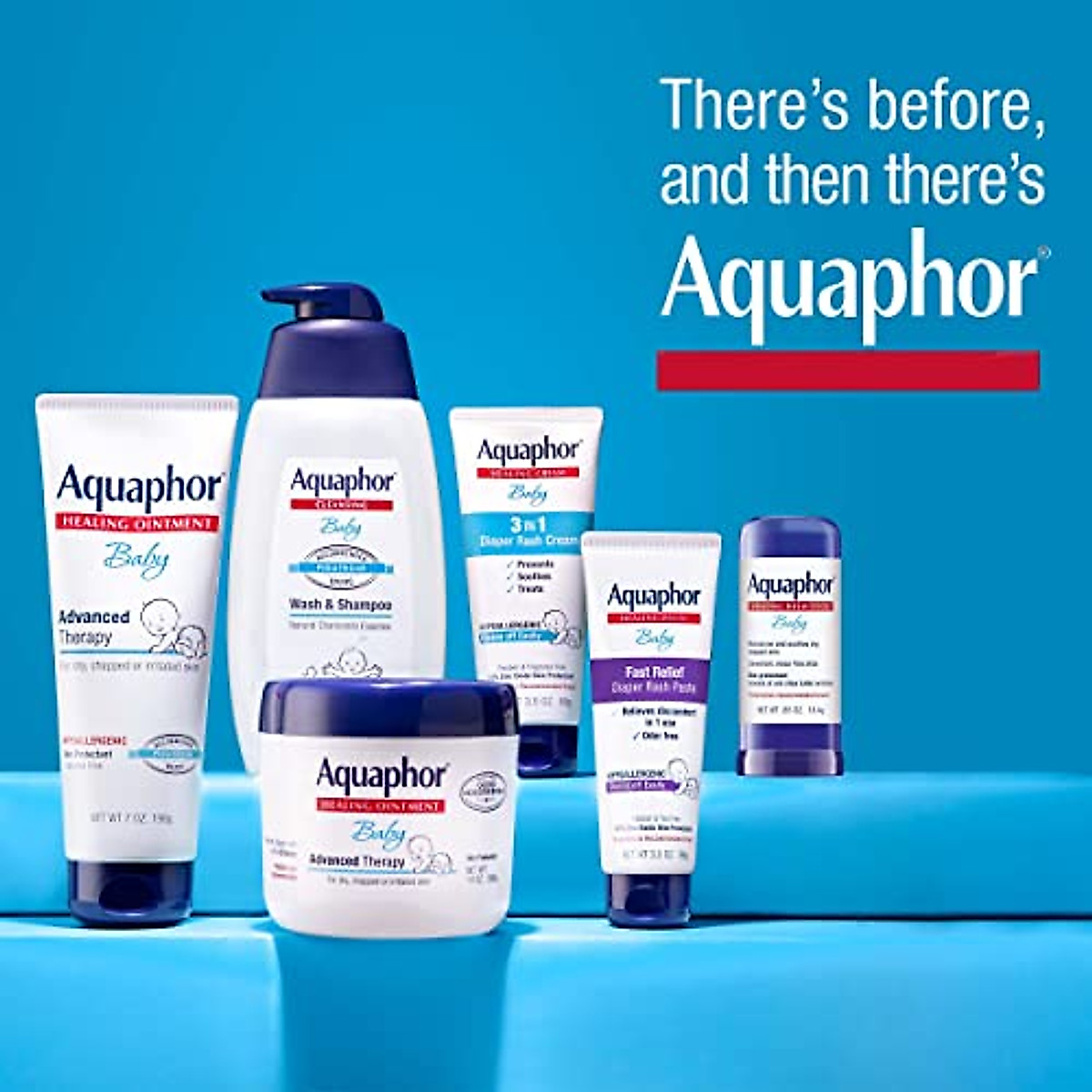Aquaphor Baby Wash and Shampoo, Unscented Baby Shampoo and Wash, 25.4 Fl Oz Pump Bottle