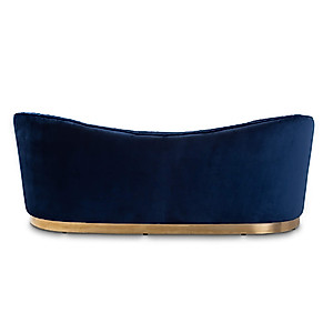 Baxton Studio Sofas, Royal Blue/Gold