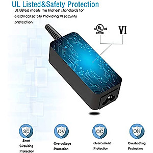 UL Listed AC Charger Fit for Acer Chromebook 11 14 15 N15Q9 A13-045N2A Swift Spin 1 3 5 SF114-32 SF113-31 SF314-42 SF314-51 SF314-52 N17W6 SP314-54N SP314-53N SP513-51 Laptop Adapter Power Supply