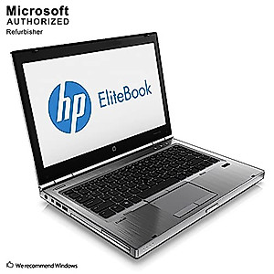 HP Elitebook 8470p Laptop webcam optional - Core i5 2.5ghz - 8GB DDR3 - 500GB HDD - DVD - Windows 10 home - (Renewed)
