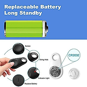 KUTTXRAS Smart Key Finder Pet Tracker Wireless Anti Lost Alarm Sensor Bidirectional Positioning for Kids，Forgetful and Old People-4 Pack with Detailed Instructions for Use
