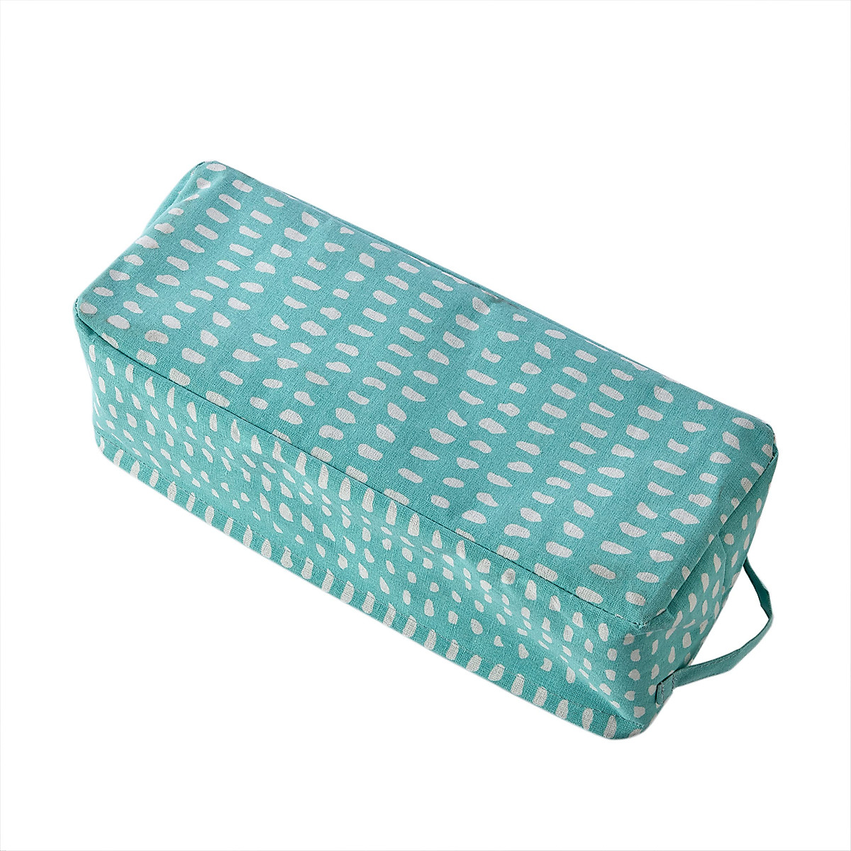 SKL Home by Saturday Knight Ltd. Dotty Waves Collapsible Storage Bin,Aqua