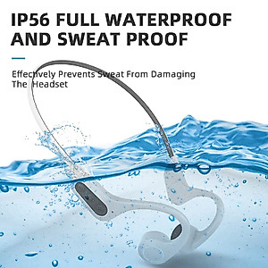 OCTANDRA Sense Bone Conduction Headphones Open Ear Bluetooth 5.3 Sports Gaming Earbuds IP56 Waterproof Headset with Mic 28g Wireless Earphones for Gym Running Workout PC TV & Phone (X7) (Black & Red)