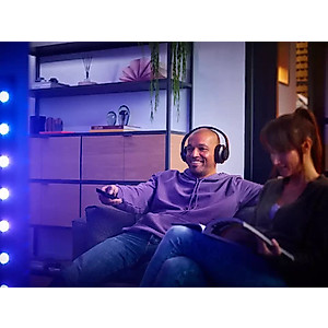 Philips Wireless Headphones for TV Watching with Home Cinema Sound and Low Latency, TV Headphones Wireless with Bluetooth USB Transmitter Over The TV Ear Bluetooth Headphone Easy to use, 18h Playtime