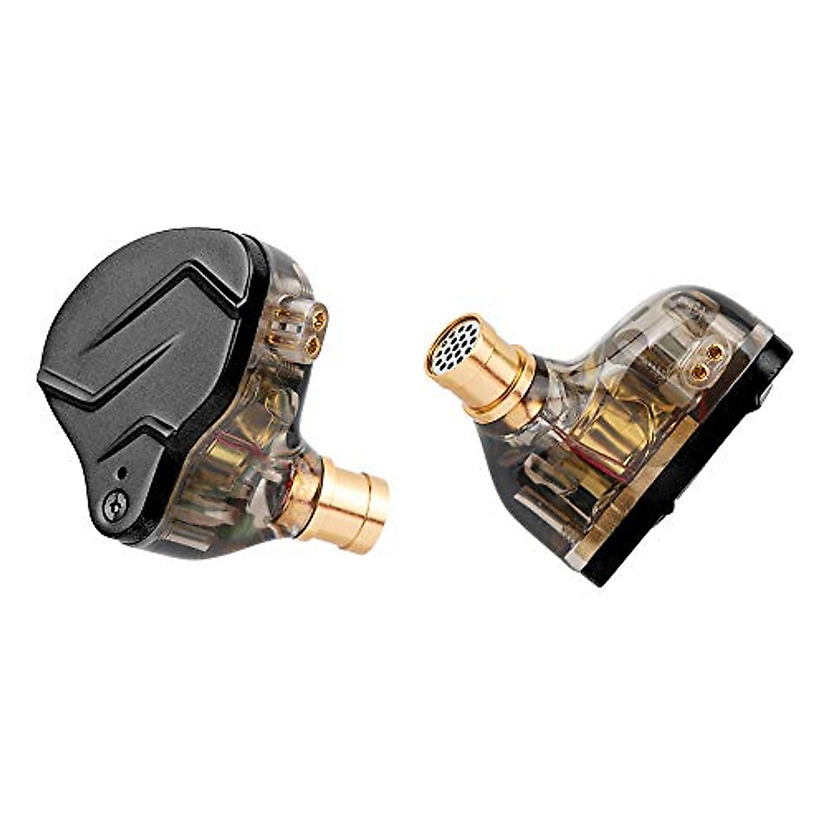 Linsoul KZ ZSN PRO X Dual Driver 1BA+1DD Hybrid Metal Earphones HiFi in-Ear Monitor with Detachable 2Pin Cable, Zin Alloy Panel (with Mic, Black)