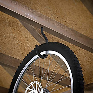 StoutMax Pack Heavy Duty Garage Utility Storage & Bike Hook - Space Organizer Garage Basement Tool Shop Wall and Ceiling Mount Bicycle Hang Garden Hose Cords & More