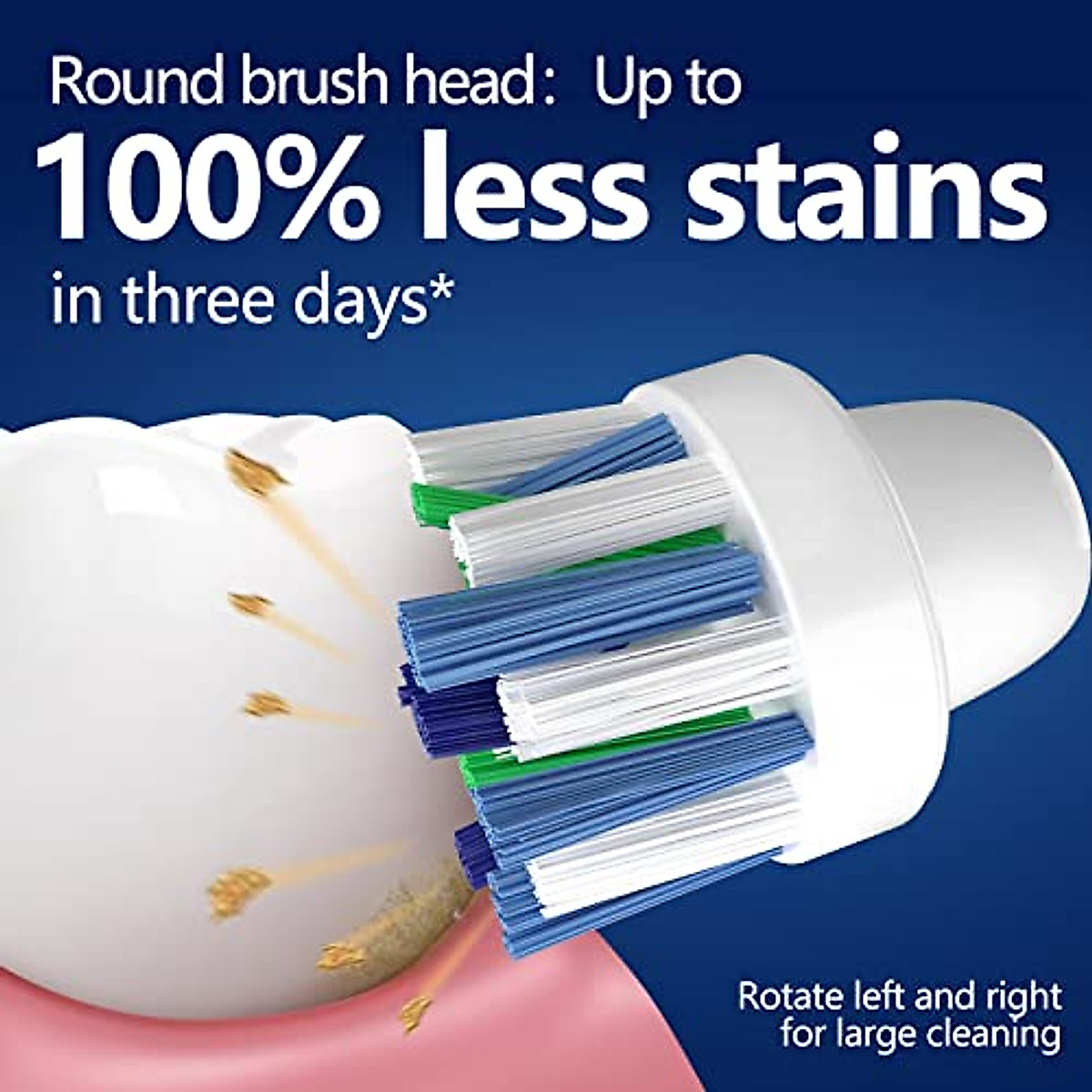 Electric Toothbrush Across Action Replacement Brush Heads for Oral B, Professional Cross Toothbrush Replacement Brush Heads Compatible with Oral B Electric Toothbrush, 8 Packs