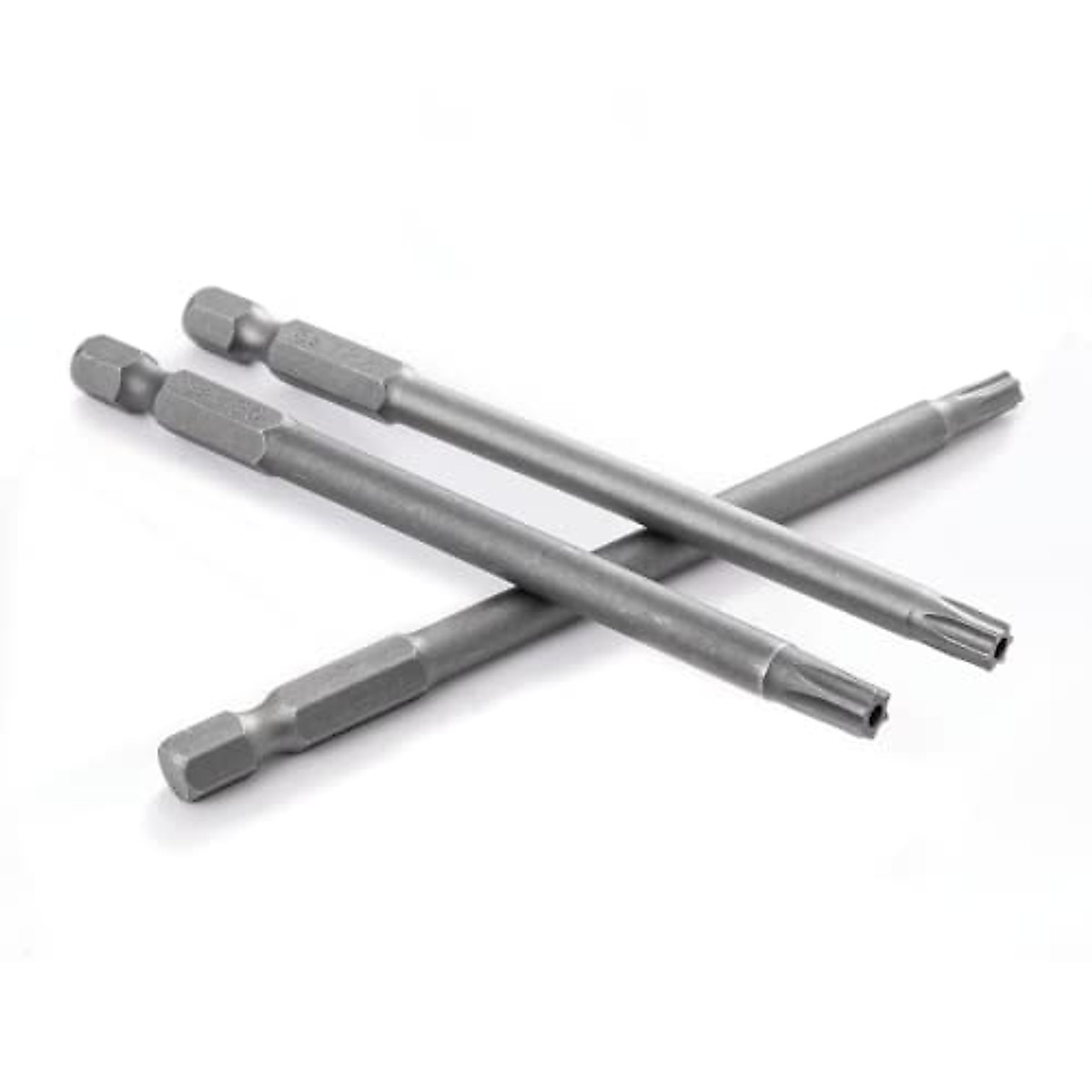 VESTTIO Security Torx Screwdriver Bit Set 11PCS 1/4 Inch Hex Shank 4 Inch/100 mm Length S2 Steel Tamper Proof Star 6 Point with Magnetic for Power Screwdriver Drill Impact Driver