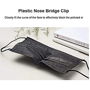 Kids Face Mask Disposable 3 Ply 100 PCS Ages 4-12 Children Size Breathable Boys Girls Mouth Cover Face Masks with Earloops Black