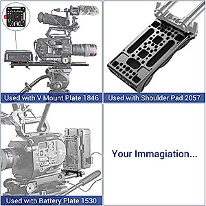 SmallRig Super Lightweight 15mm Railblock, 15mm Rod Clamp with 1/4"-20 Thread for Sony for Canon and Other 15mm DSLR Camera Rig Shoulder Support Rail System, Pack of 2 - 2061