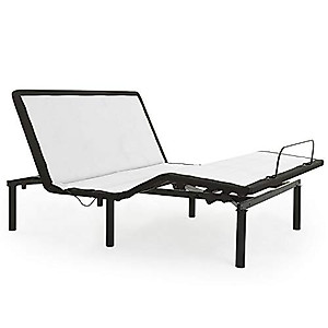 zzZenSleep e2 Adjustable Bed Frame with Independent Head and Foot Incline, Fast and Easy No Tools Required Assembly with 10 Year Limited Warranty (Queen)