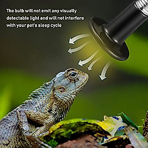 Ipetboom Reptile Heat Emitters, 3 Pcs Reptile Ceramic Heat Lamp 150w Heat Lamp Bulbs for Reptiles Heat Emitters for Reptile E26