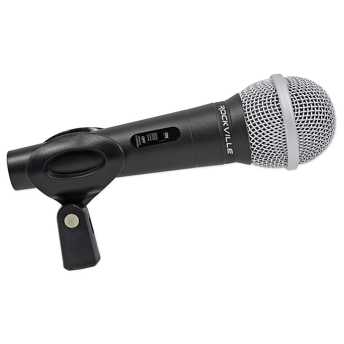 Rockville (2) Dynamic Podcasting Podcast Microphones+Stands+Pop Filters+Cables