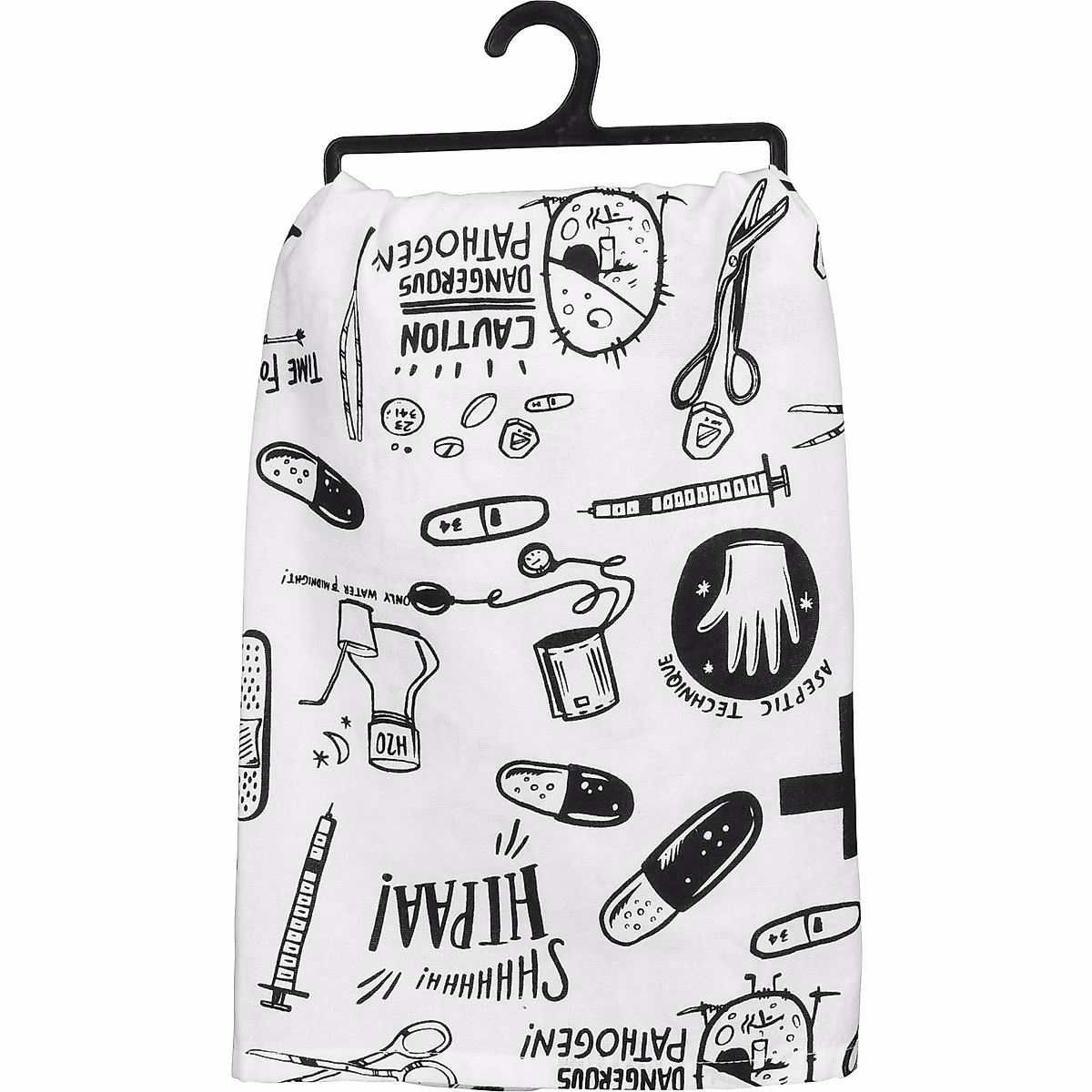 Primitives by Kathy LOL Dish Towel, 28"x 28", Nursing is A Work of Heart