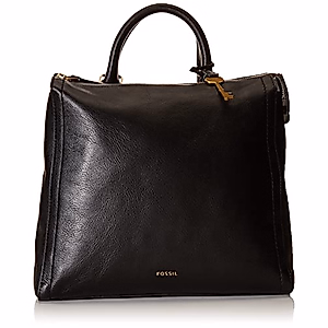 Fossil Women's Parker Eco Leather Convertible Large Backpack Purse Handbag, Black (Model: ZB1515001)