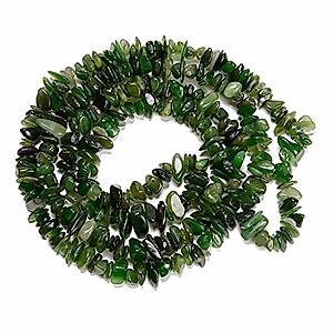 PLTbeads 7-8mm Natural Green Canada Jade Gemstone Chips Beads Healing Crystals Waist Bracelets Necklace Kit Irregular Stone DIY Crafts Design Jewelry Making