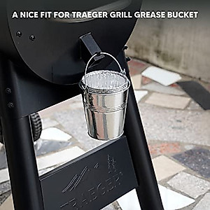 Stanbroil Grease Bucket Liners for Traeger Grill, 15 Pack Disposable Heavy Duty Foil Liners Fit for Traeger, Pit Boss, Camp Chef, Louisiana