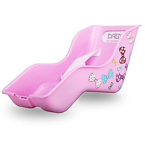 DRBIKE Doll Bike Seat Bicycle Seat with Decorate Yourself Decals for Girls Bike, Doll Carrier Fits Standard Sized Dolls and Stuffed Animals, Bike Attachment, Kids Bike Accessories Pink