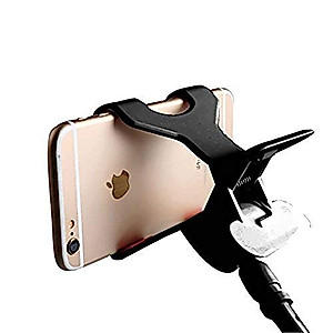 AMS Cell Phone Holder, Clip Holder, Lazy Bracket Flexible Long Arms for All Mobile, Fit On Desktop Bed Mobile Stand for Bedroom, Office, Kitchen