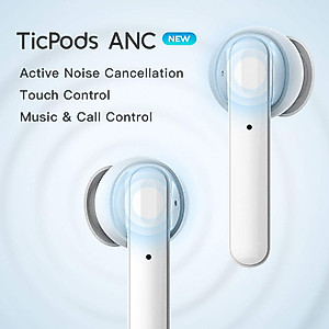 Ticwatch E3 Smart Watch Plus TicPods ANC True Wireless Earbuds Black, E3 Smartwatch Wear OS by Google Monitor Fitness Tracker GPS NFC Mic Speaker IP68 Waterproof iOS/Android Compatible