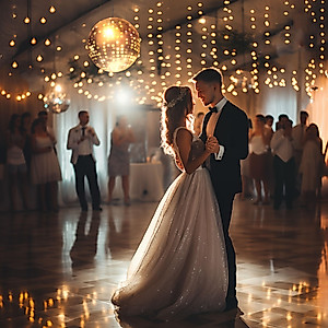 Yescom 6 RPM Rotating Motor w/ 18 RGBW LED Light for 6 8 12" Mirror Disco Ball Kit DJ Party Decorate