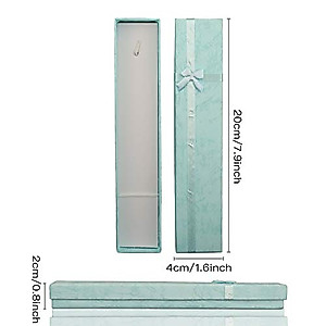 Necklace Earring Bracelet Box Gift Box,24 Pack Cardboard Jewelry Gift Boxes Cotton Filled Cardboard Paper Jewelry Box Gift Case for Anniversaries, Weddings, Birthdays (7.9 x 0.8 x 1.6 ")