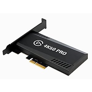Elgato Game Capture 4K60 Pro MK.2-4K60 HDR10 Capture and passthrough, PCIe Capture Card, Superior Low Latency Technology (Renewed)