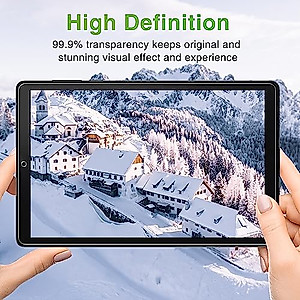 LKOOZO Screen Protector for TCL Tab 8 LE Model 9137W / TCL Tab 8 WiFi Model 9132X, Tempered Glass Film Compatible with TCL Tab 8 4G 9132G2, 2 Pack