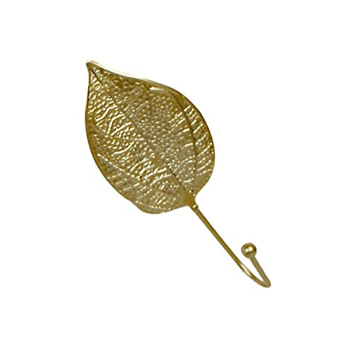 Cabilock 3pcs Planter Hat Coat Golden Art Hangers Shaped Style Leaf Door Cast Storage Hook Hanger Wall Sculpturre Purse Hanger: Holder Bathroom Doorway Key Home Display Decoration