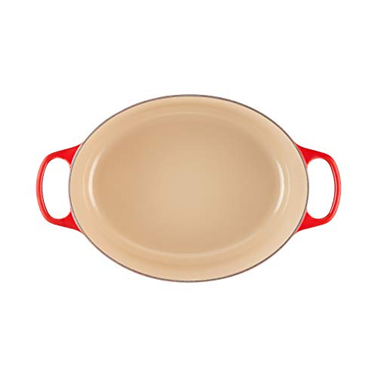 Le Creuset Enameled Cast Iron Signature Oval Dutch Oven, 9.5 qt., Cerise