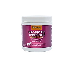 Kanu Pet Probiotic + Prebiotic Dog Supplement, 5 Billion CFU Per Scoop, 7 Strains, with Carrot & Pumpkin