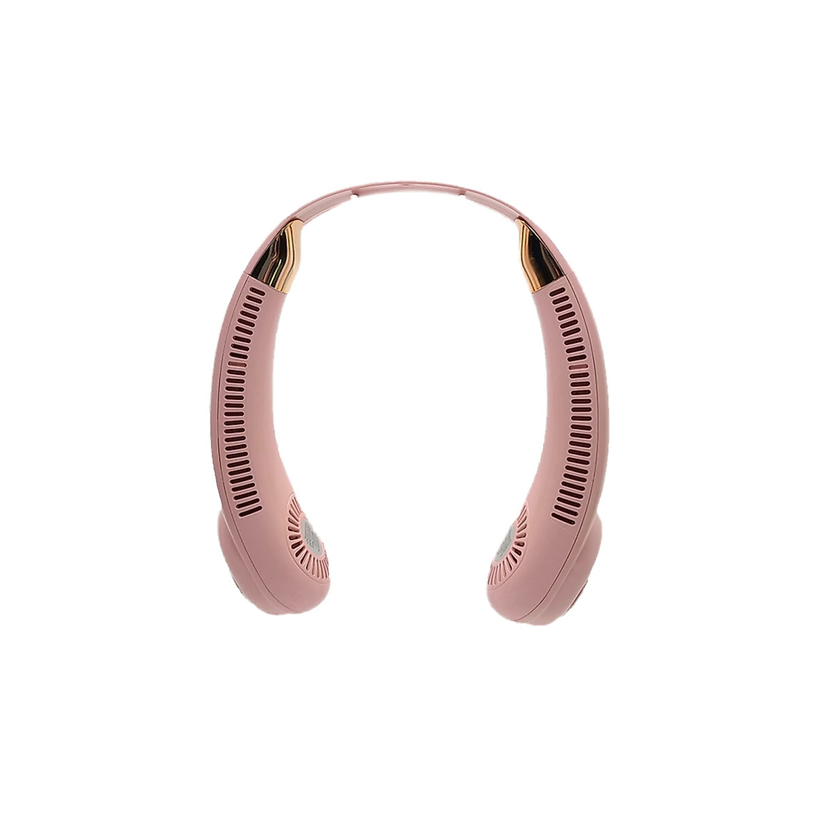 NORGO ESSENTIALS NEW 2022 Portable Neck Fan for Women, Men, and Children, 4000 mAh Battery, Long Use, Easy Breezy Hands Free Neck Fan, USB Rechargeable, Bladeless Neckfans With 3 Speeds Pastel Pink